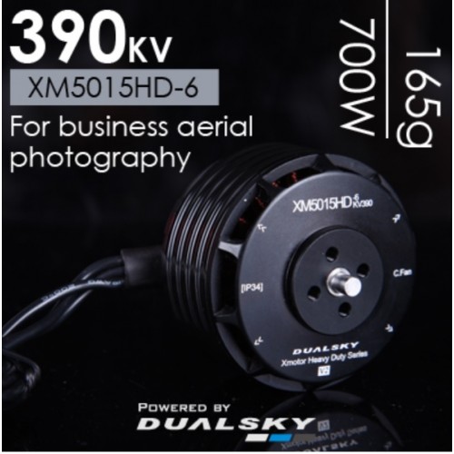 Dualsky XM5015HD-6 X-motor with KV390 rpm/V for Multicopter
